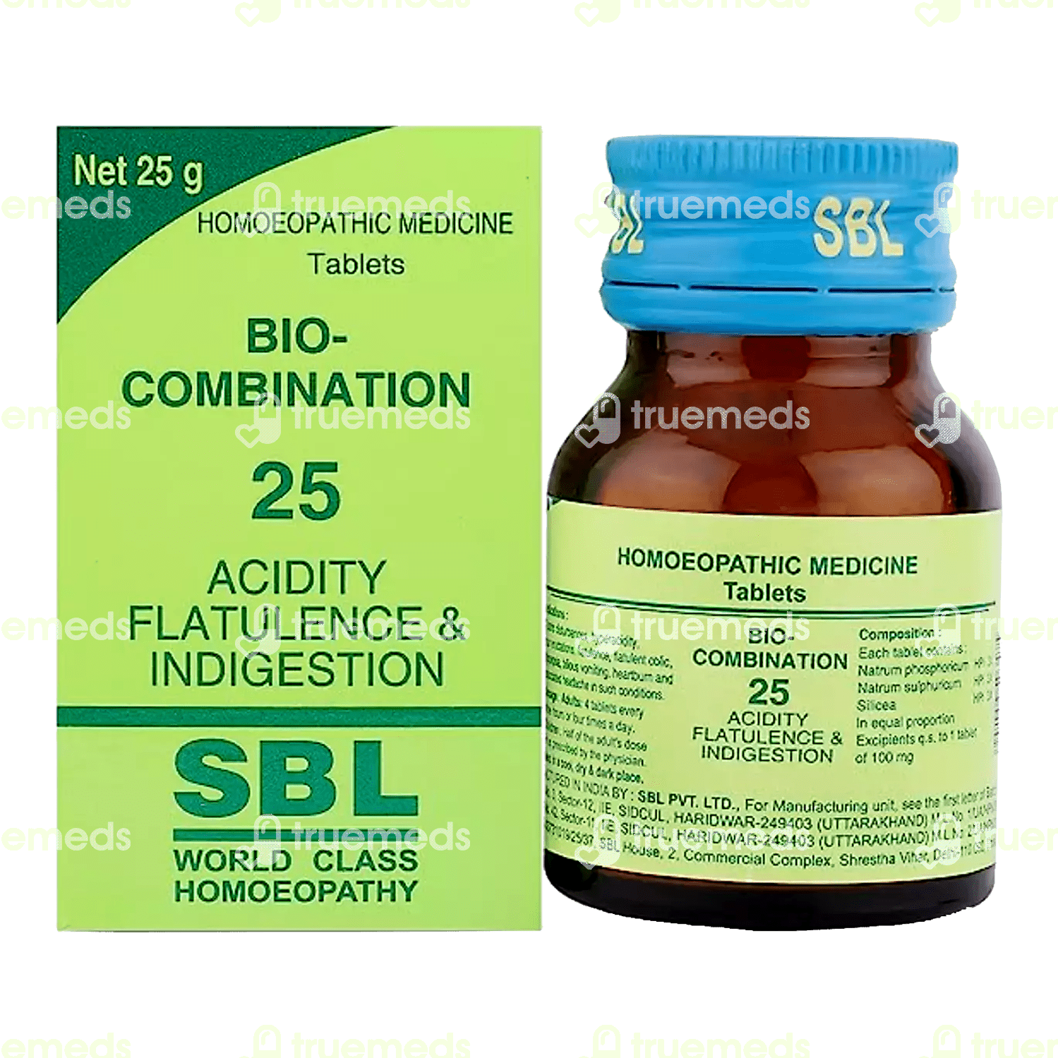 Sbl Bio Combination 25 Acidity Flatulence And Indigestion Tablet 25 Gm ...